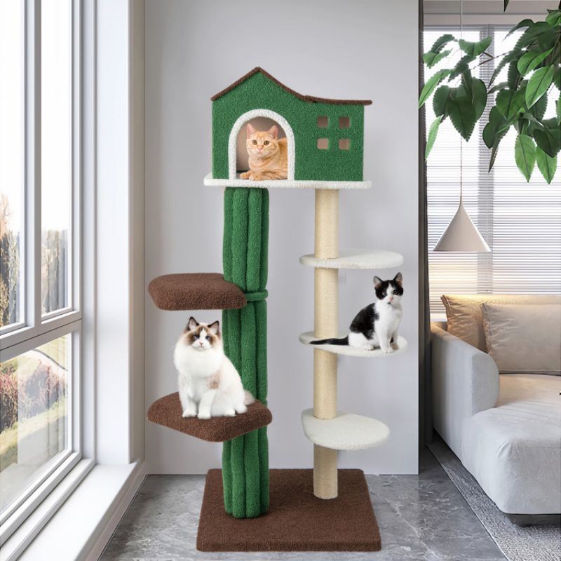 Multi-level Pets Tree with Condo and Anti-tipping Device . – Urban Pet Club